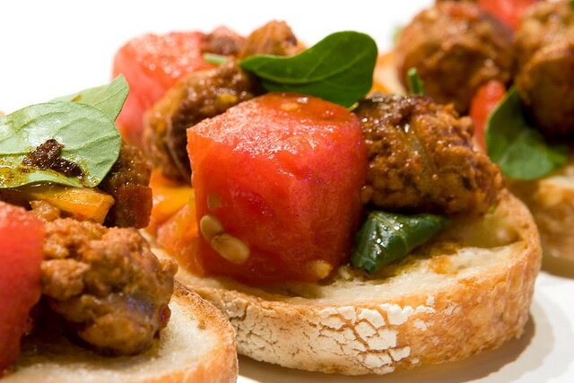 Spanish Tostadas with Chorizo and Watermelon- Tapas Night Part 3 of 3 ...